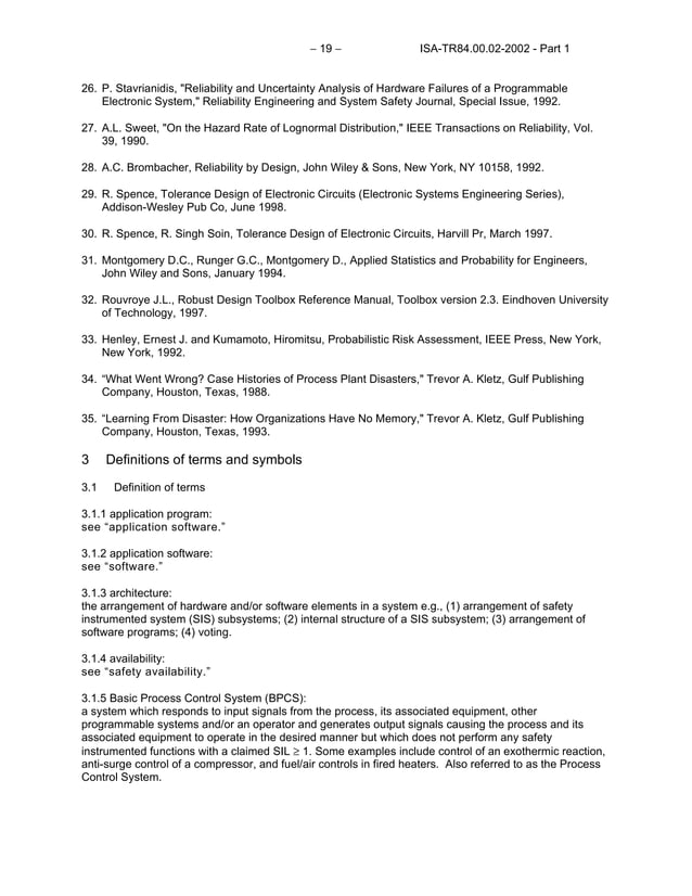 Safety instrumented functions (sif) safety integrity level (sil ...