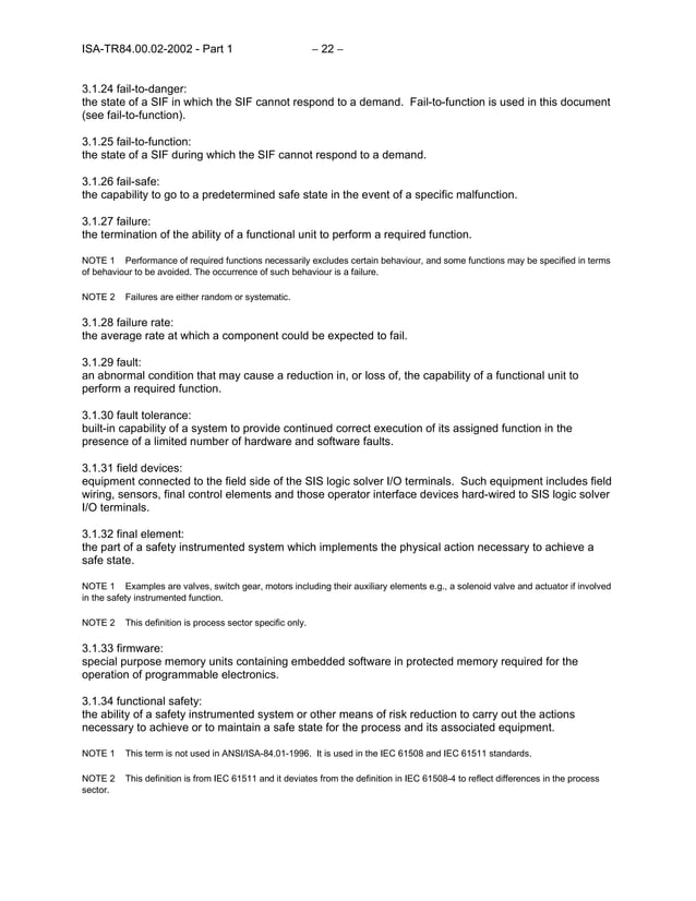 Safety instrumented functions (sif) safety integrity level (sil ...