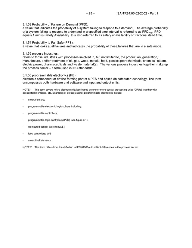 Safety instrumented functions (sif) safety integrity level (sil ...