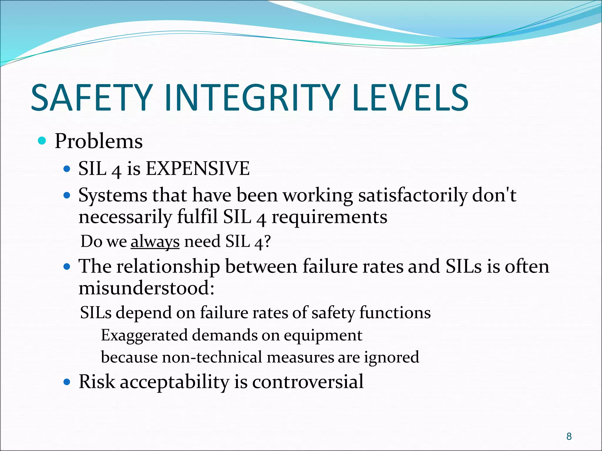 Safety integrity levels 04,09 | PPT