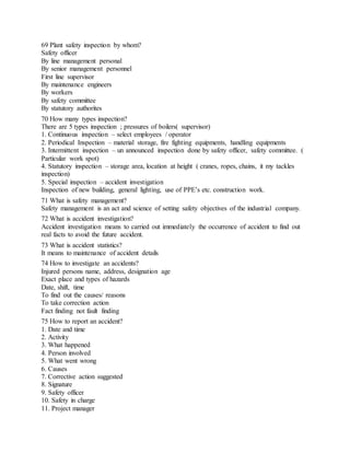 Safety interview question | PDF