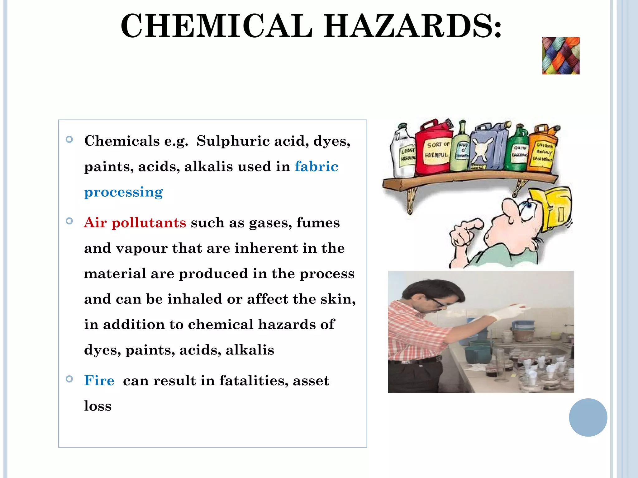 Health and Safety Issues in textile sector | PPT