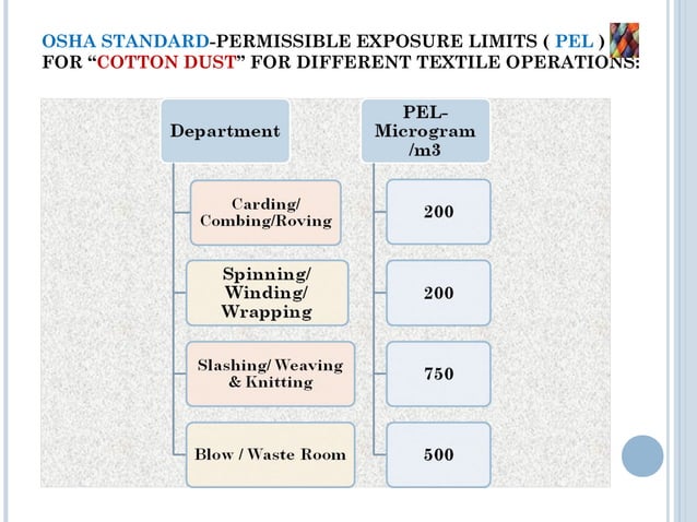 Health and Safety Issues in textile sector | PPT | Lung and Respiratory ...