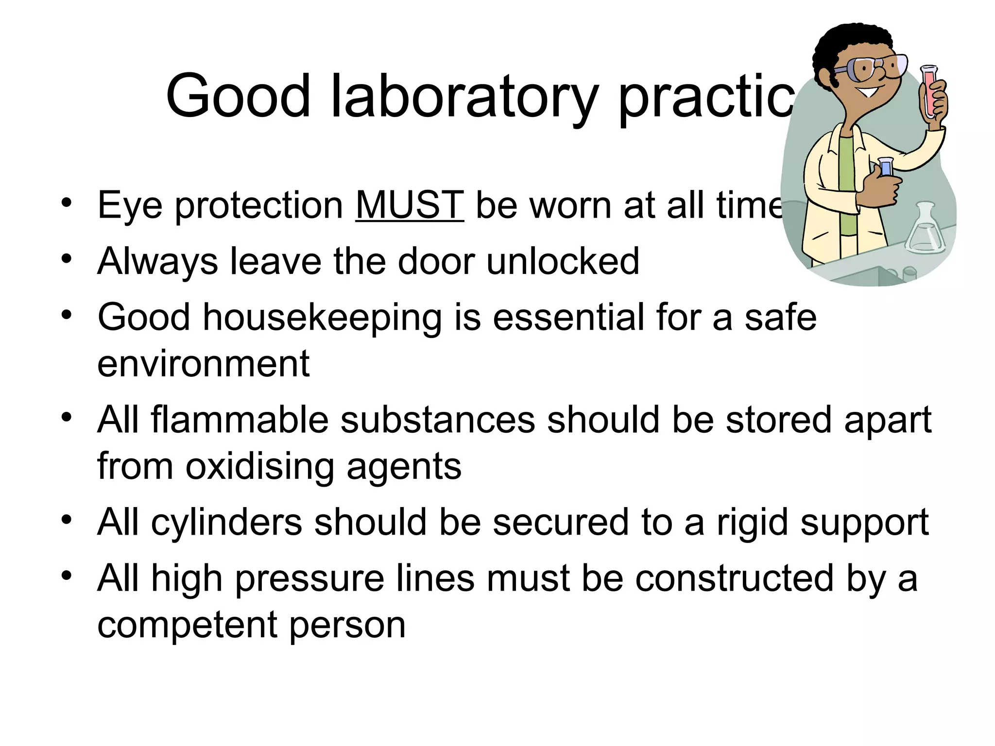 Safety in the laboratory | PPT