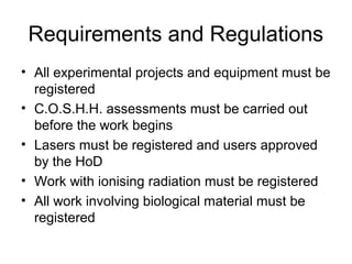 Safety in the laboratory | PPT | First Aid | Injuries