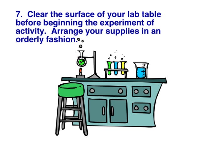 Safety in the science lab (Teacher) | PPTX