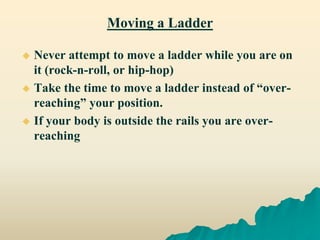Safety in use of ladder | PPT