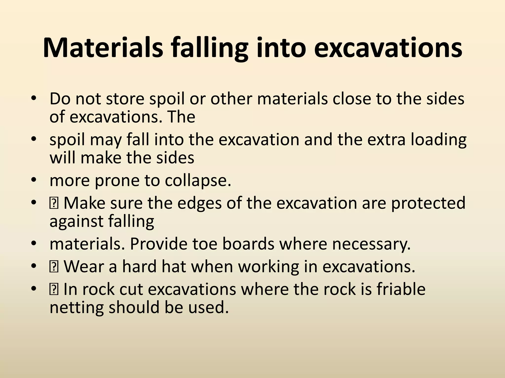 Safety in various construction operations – | PPTX