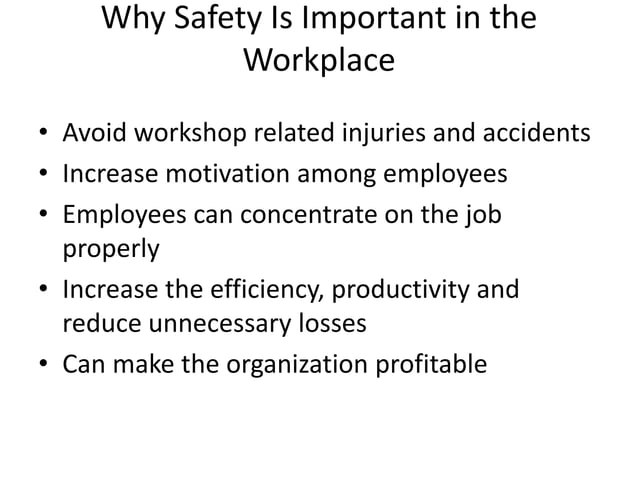 Safety In Workshop safety-in-workshop
