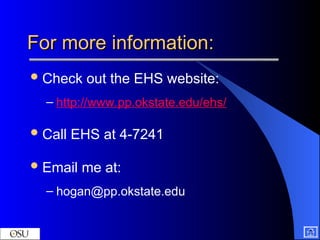 Safety is everybodys business Environmental Health & Safety | PPT