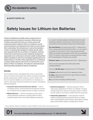 Safety Issues for Lithium-Ion Batteries | PDF