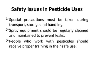 Safety Issues in Pesticide Uses.pptx envi | PPTX