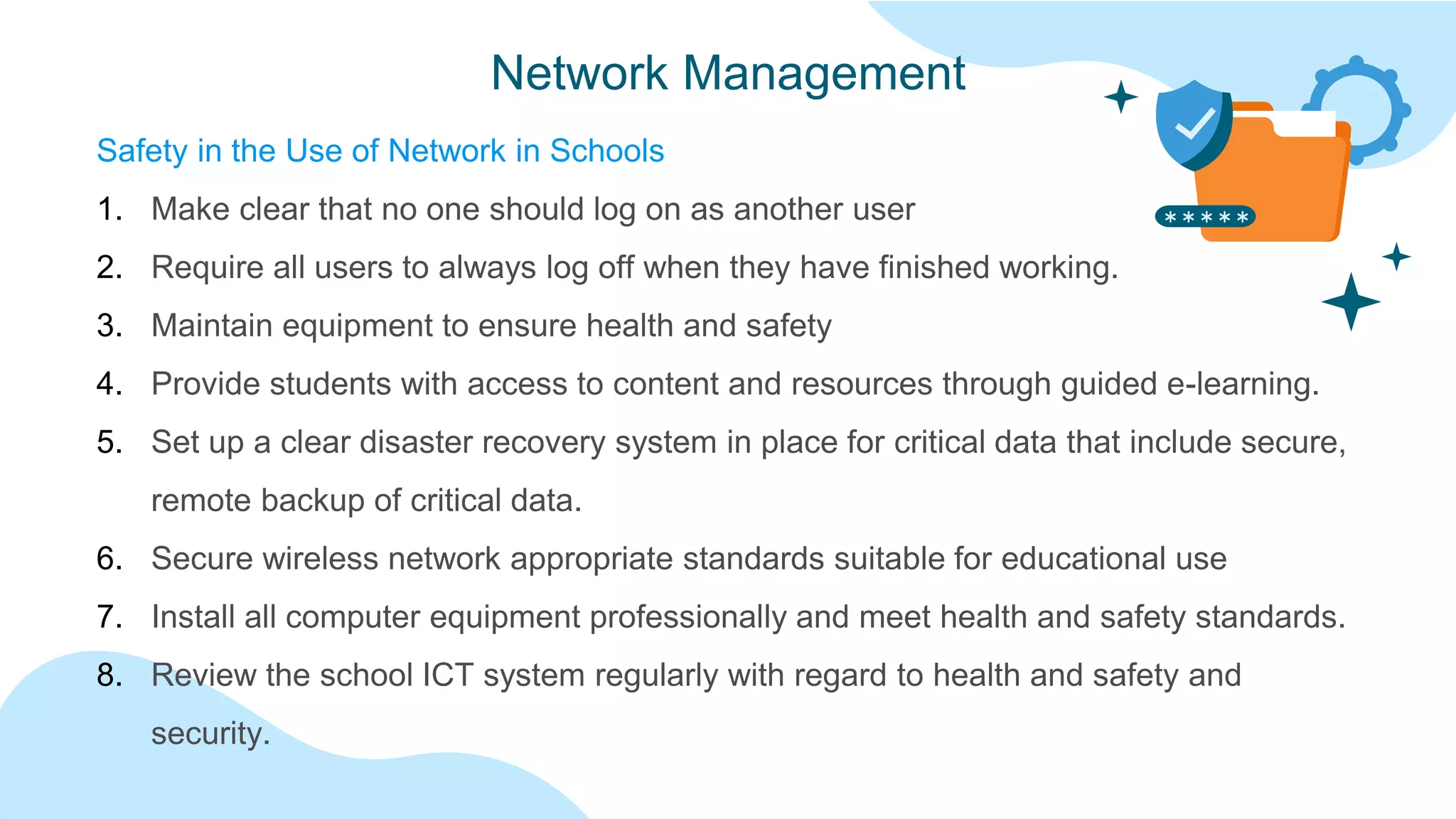 Safety Issues on the Use of ICT including e-Safety Rules.pptx