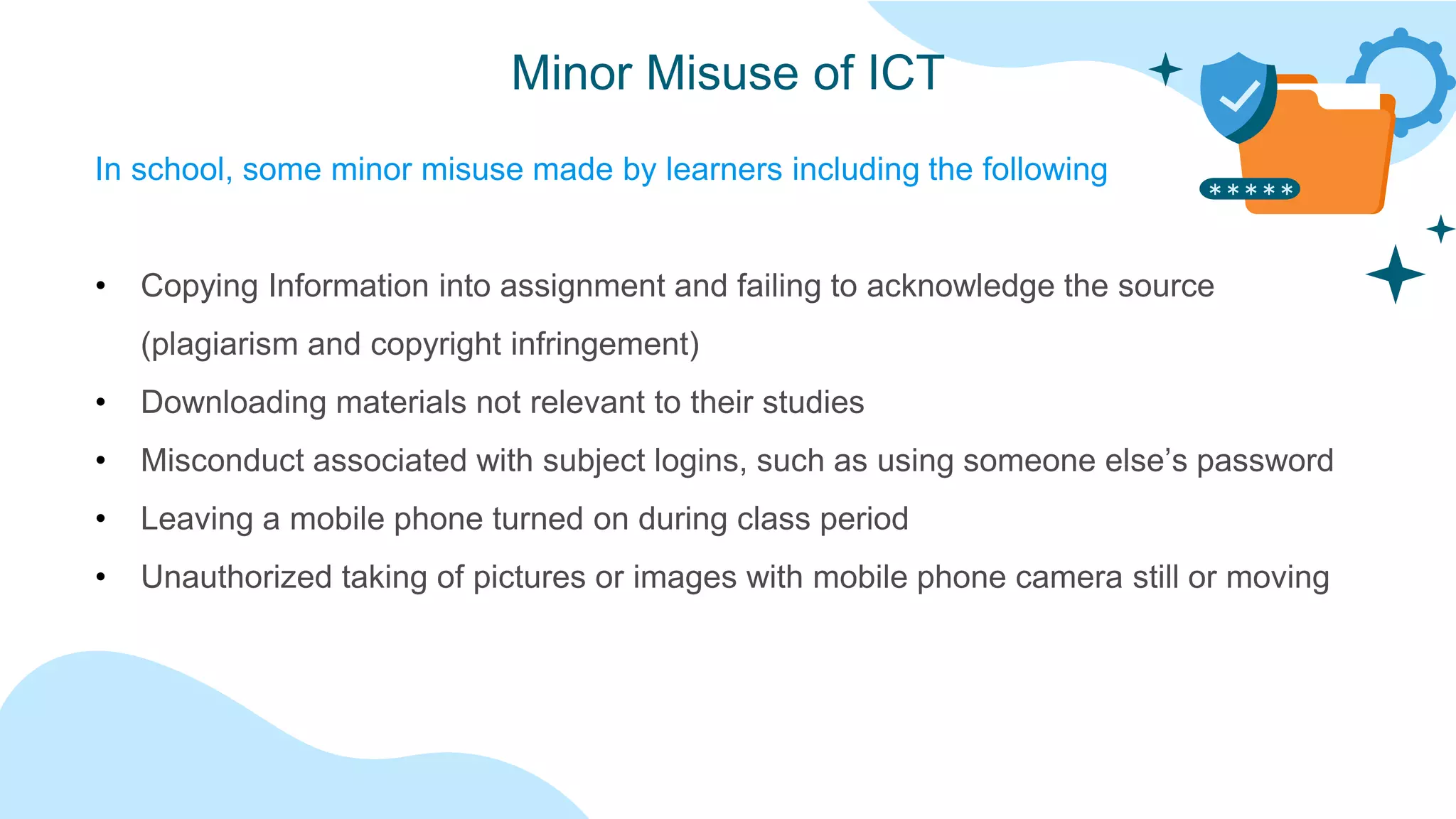 Safety Issues on the Use of ICT including e-Safety Rules.pptx