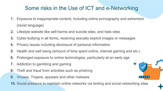 Safety Issues on the Use of ICT including e-Safety Rules.pptx ...