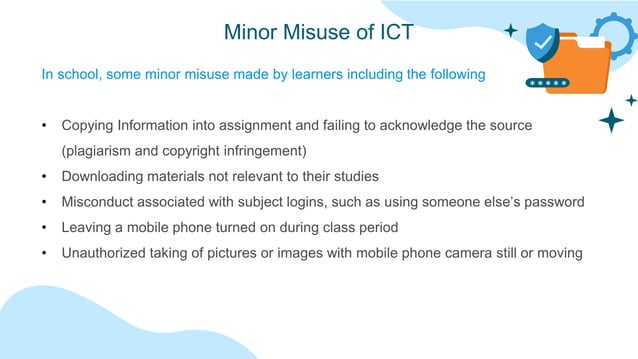 Safety Issues on the Use of ICT including e-Safety Rules.pptx ...