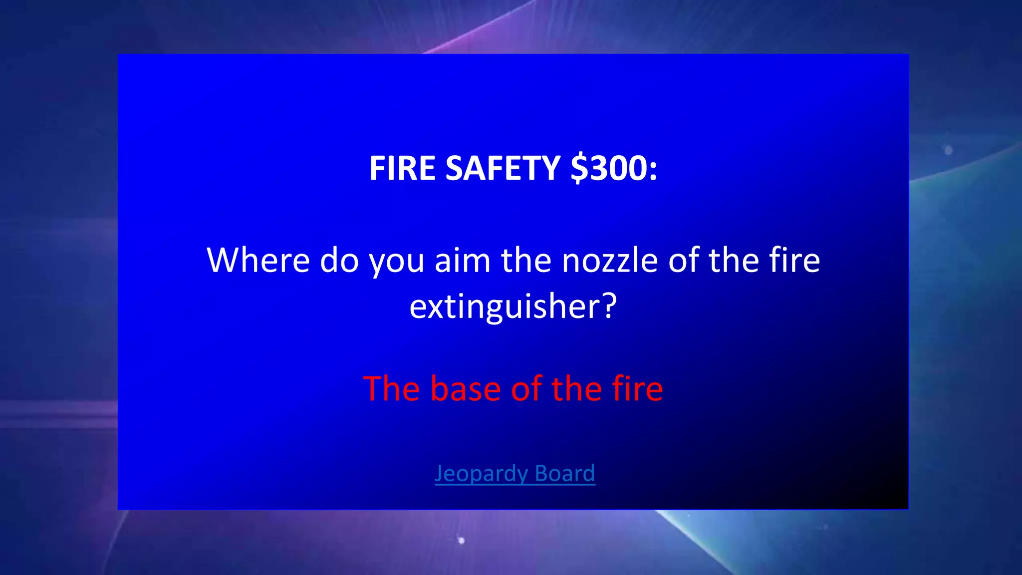 Safety Jeopardy | PPTX