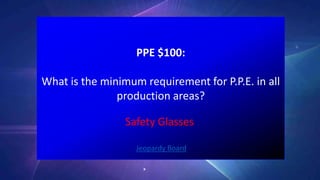 Safety Jeopardy | PPTX