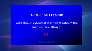 Safety Jeopardy | PPTX