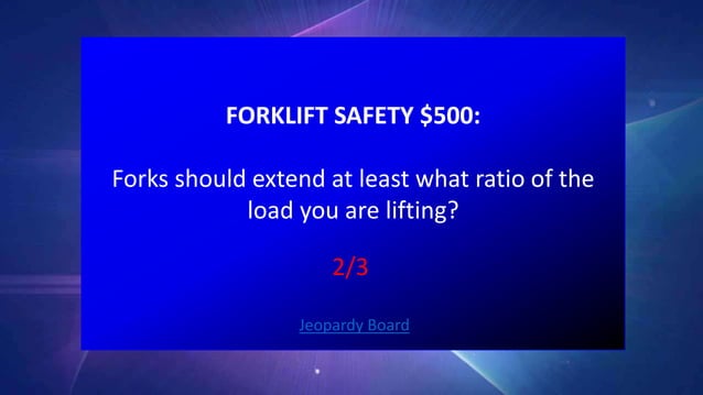 Safety Jeopardy | PPTX