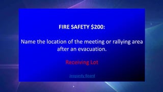 Safety Jeopardy | PPTX