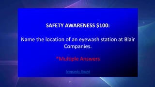 Safety Jeopardy | PPTX