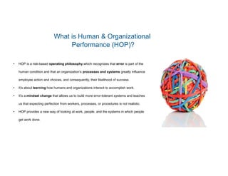 Safety Journey to Human_and_Organizational_Performance_(HOP ...
