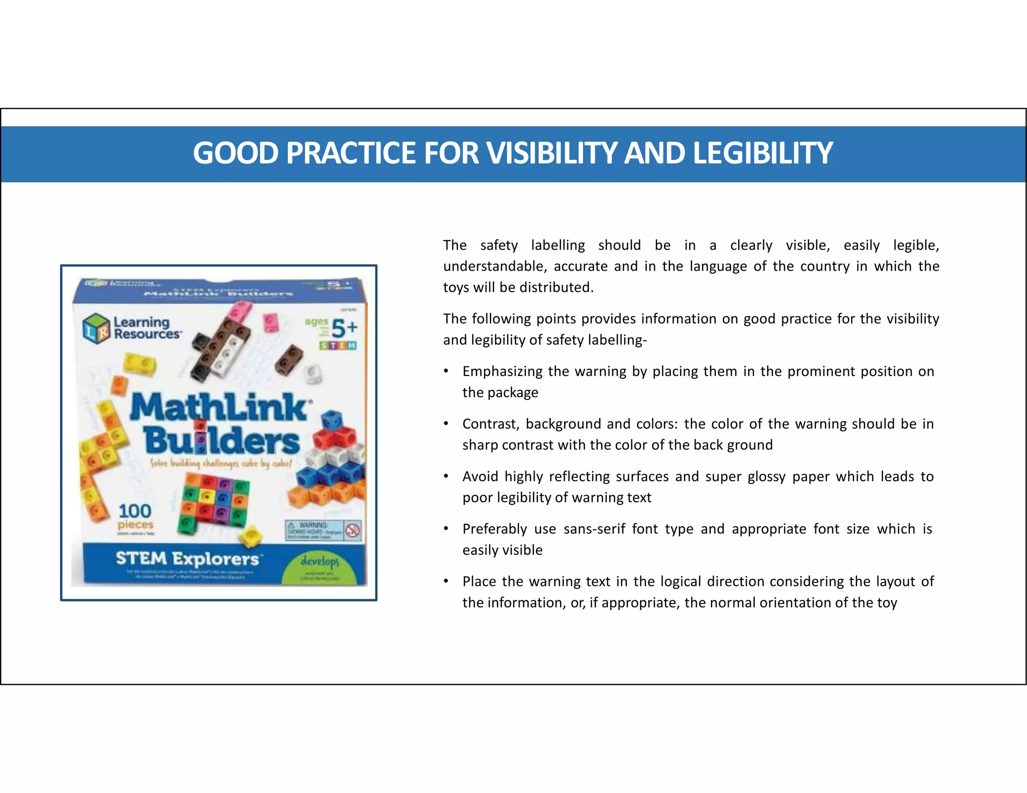 Safety labelling guidlines for toys | PPTX