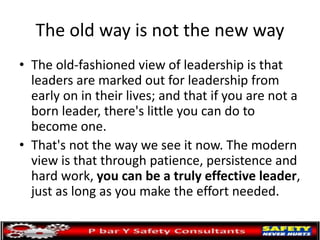 Safety leadership | PPTX