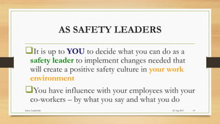 Safety Leadership | PDF