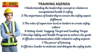 SAFETY LEADERSHIP TRAINING (BE AN IMPORTANT ROLE IN SAFETU) | PDF