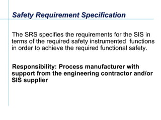 Safety life cycle seminar IEC61511 | PPTX
