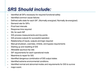 Safety life cycle seminar IEC61511 | PPTX