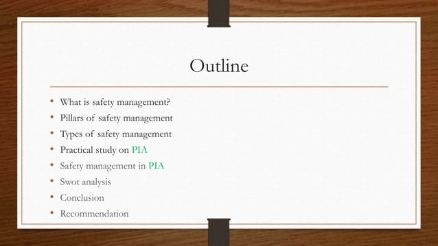 Safety management | PPTX