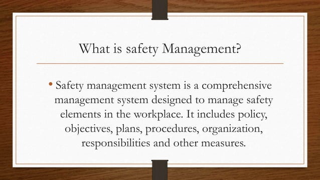 Safety management | PPTX