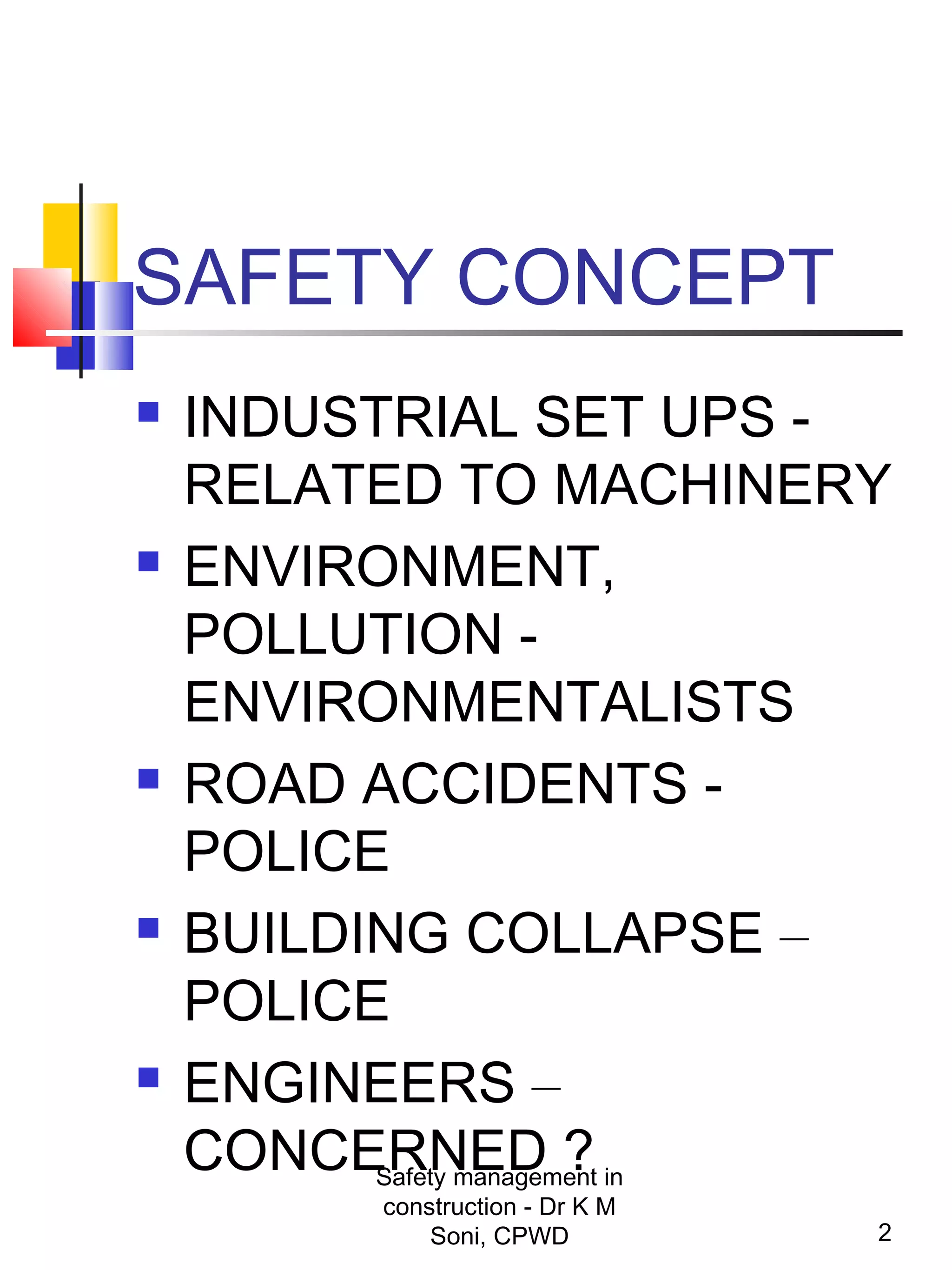 Safety management in construction | PPT