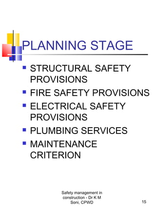 Safety management in construction | PPT