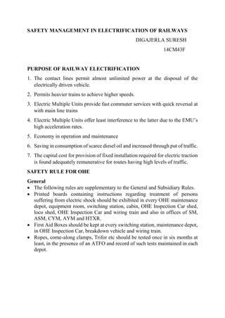 Safety management in electrification of railways | PDF