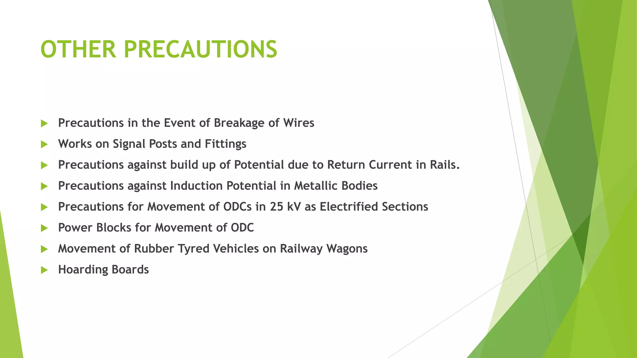 Safety management in electrification of railways | PPTX