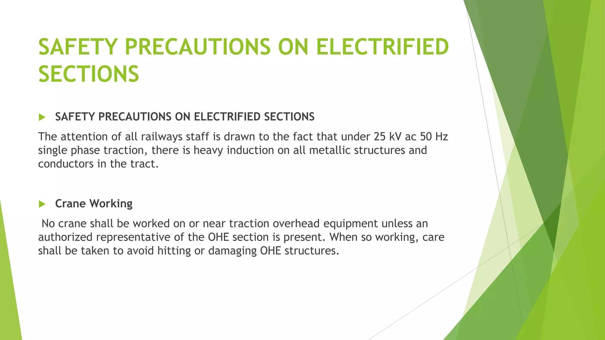 Safety management in electrification of railways | PPTX