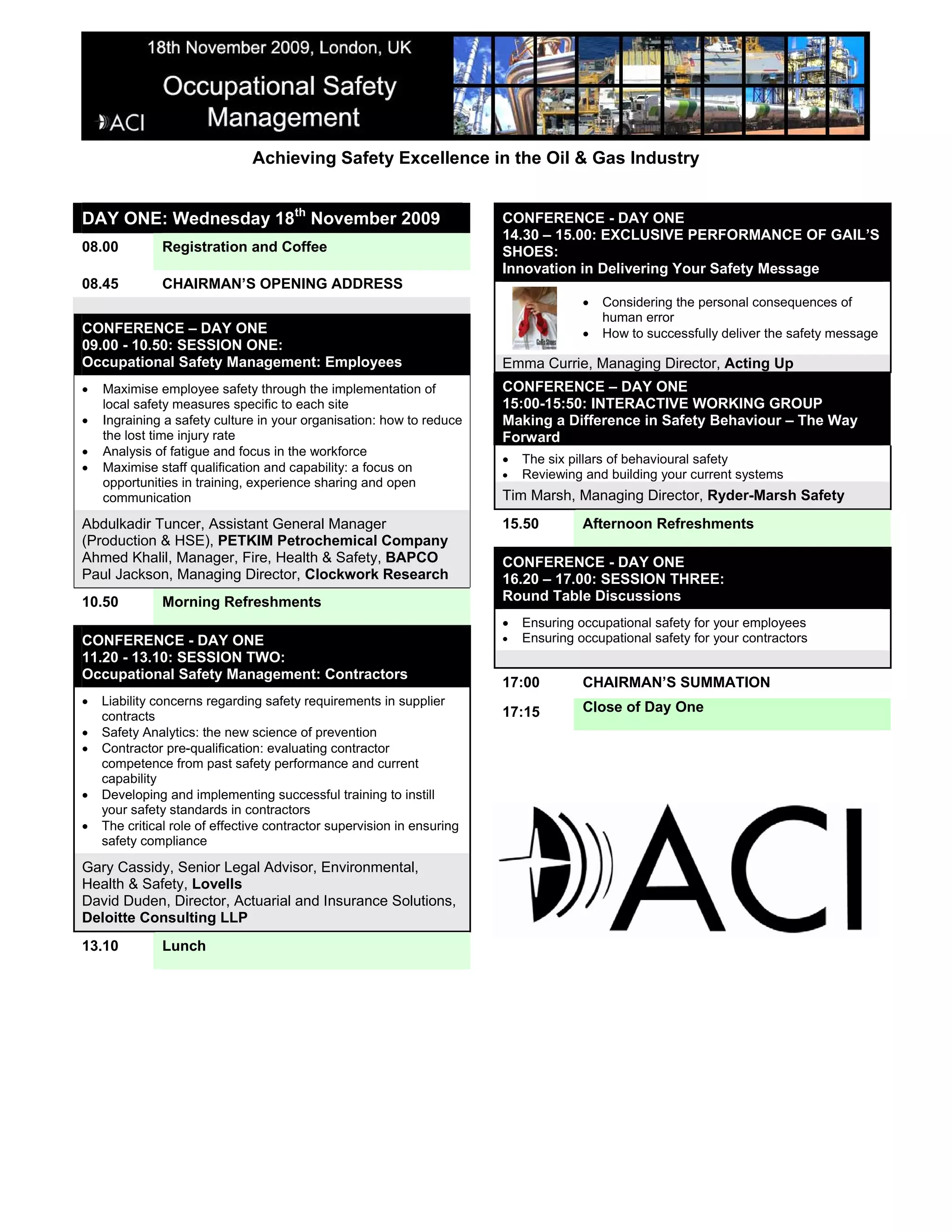 Safety Management In Oil & Gas | PDF