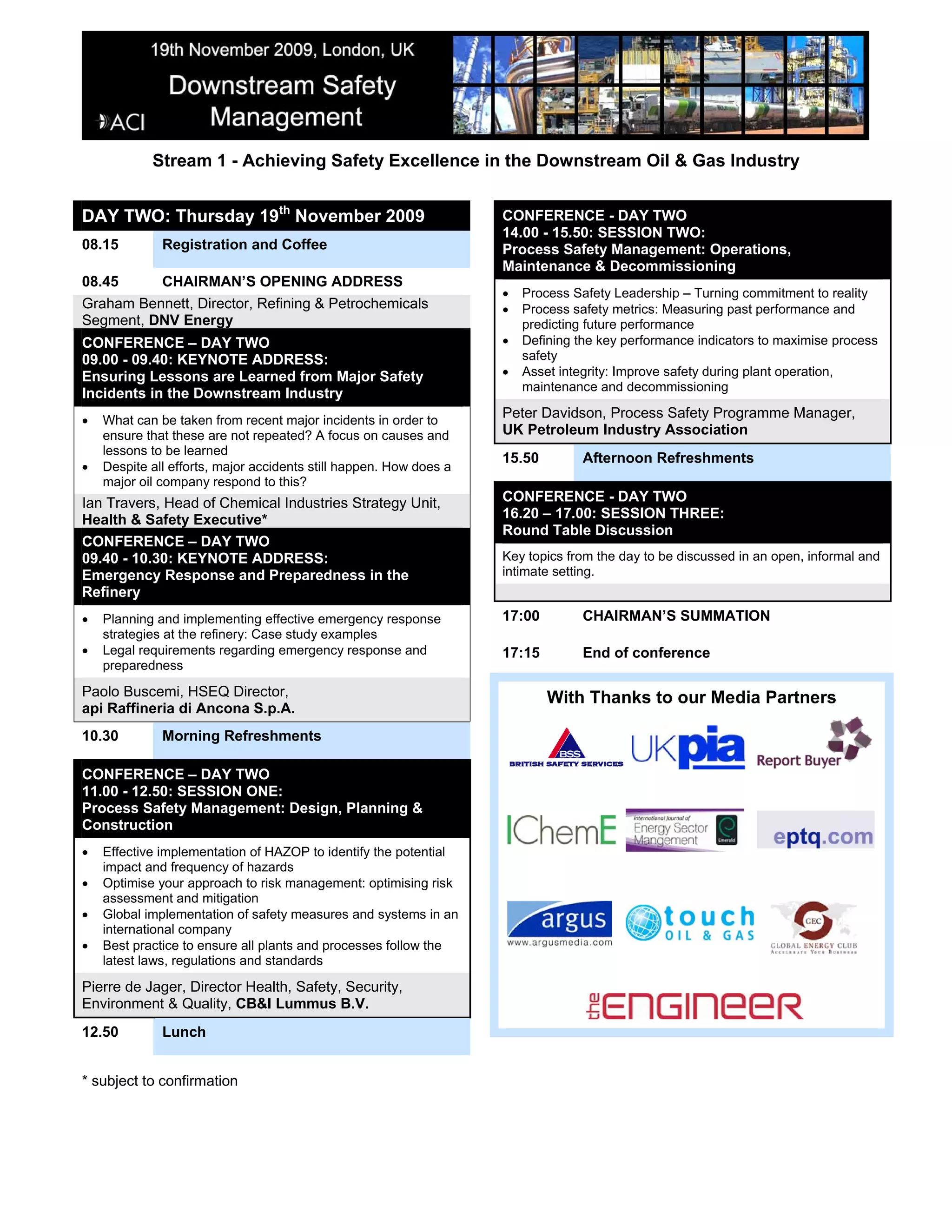 Safety Management In Oil & Gas | PDF