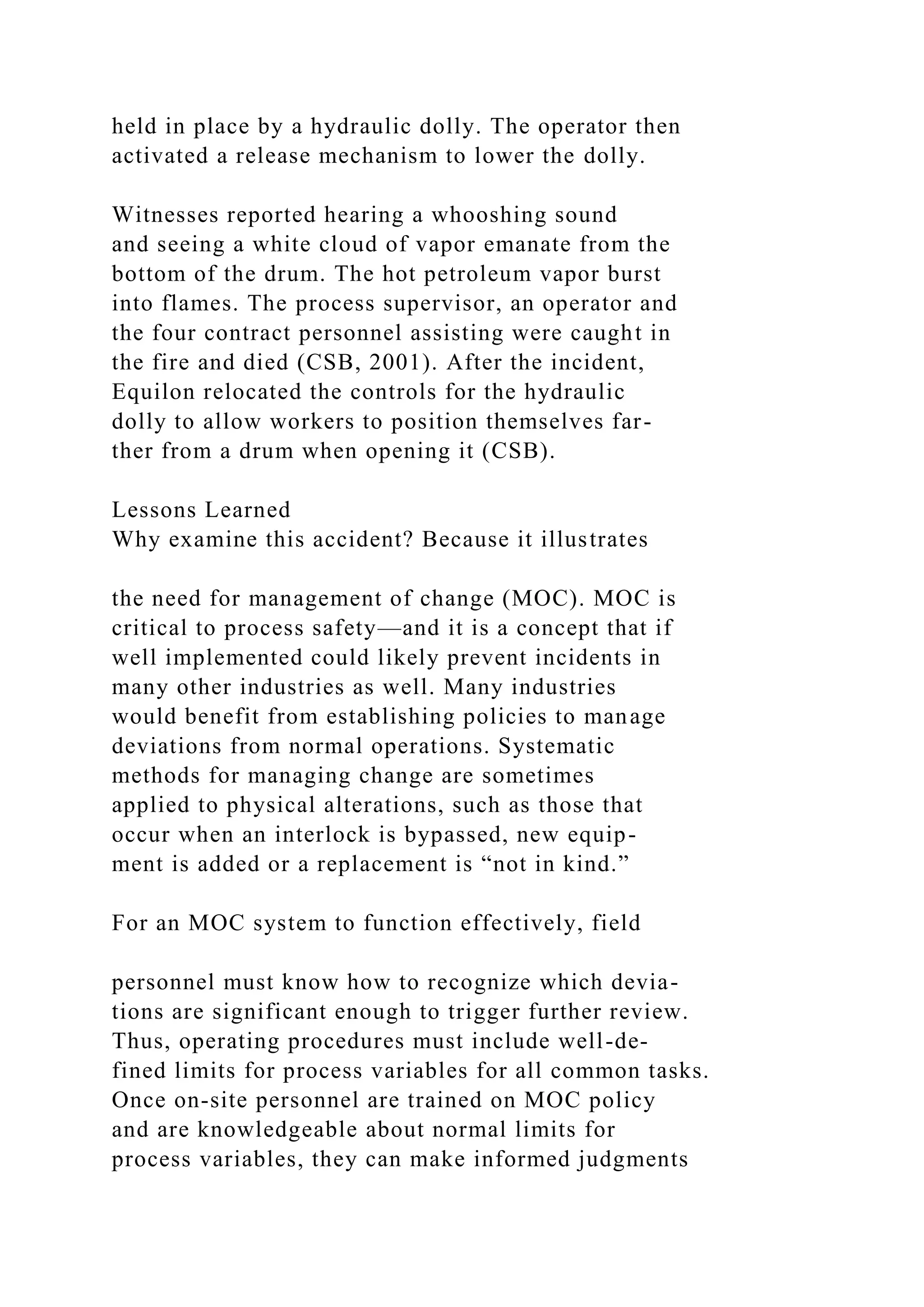 Safety ManagementSafety ManagementOManagement ofChan.docx