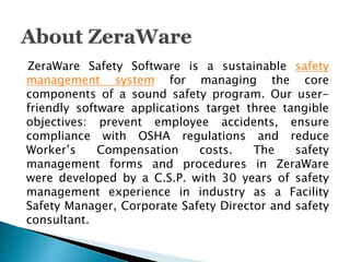 Safety Management Ssoftware | PPT