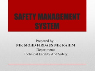 Safety management system | PPTX