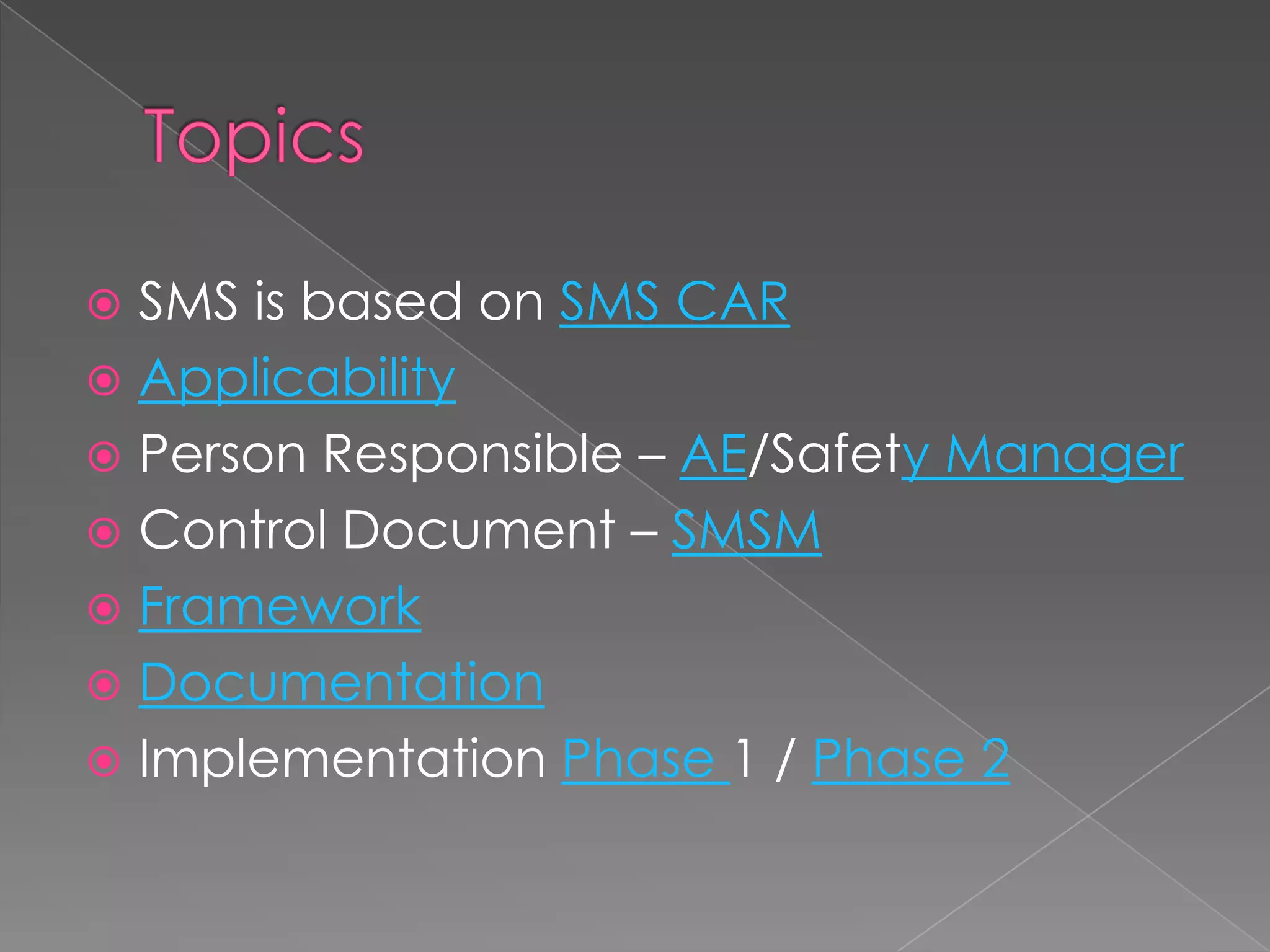 Safety management system introduction | PPTX