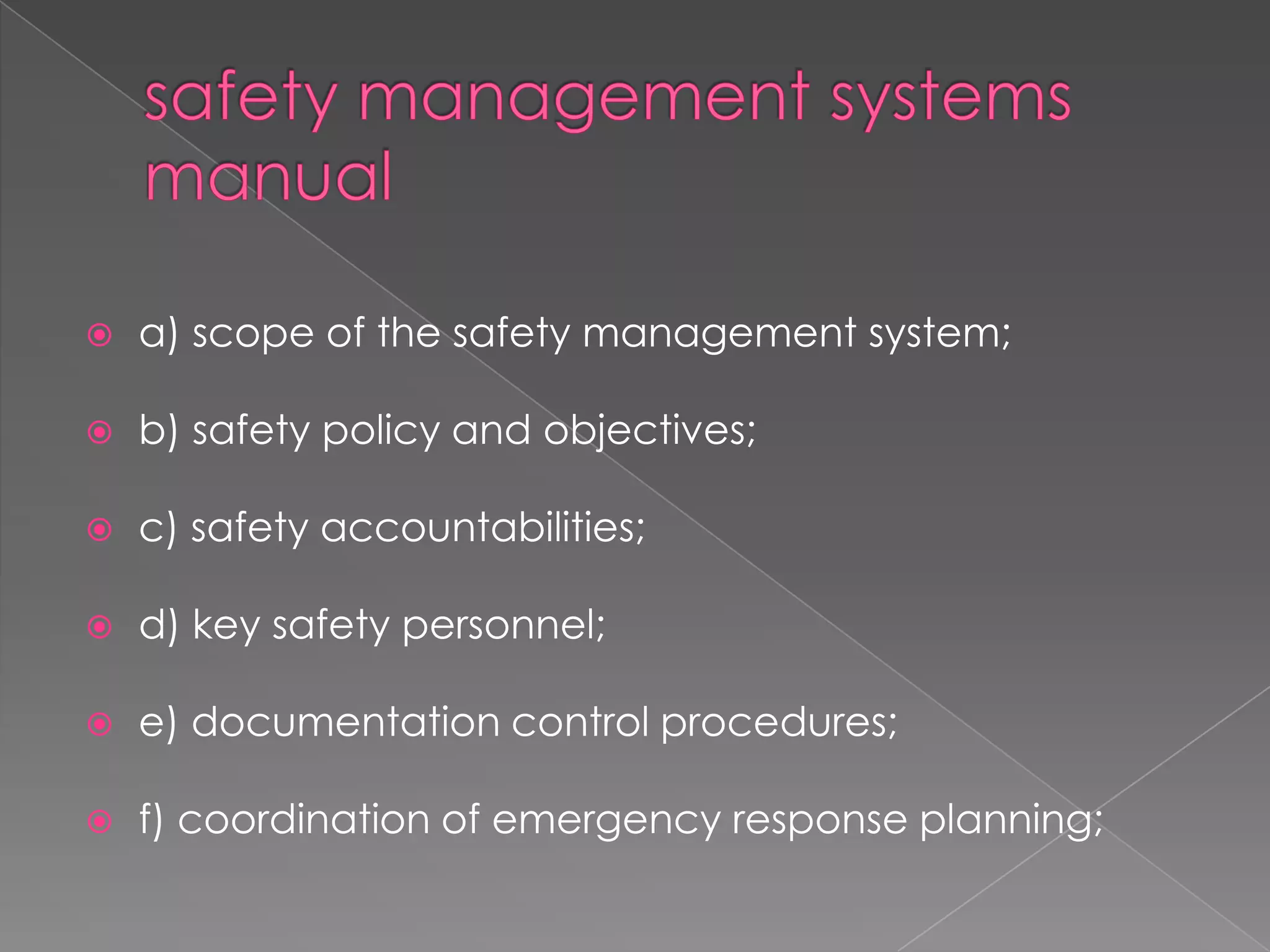 Safety management system introduction | PPTX
