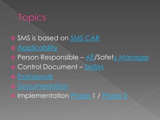 Safety management system introduction | PPTX