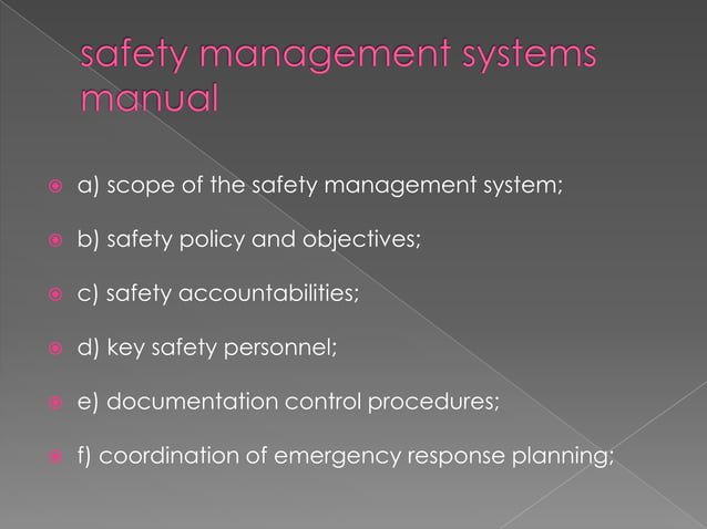 Safety management system introduction | PPTX
