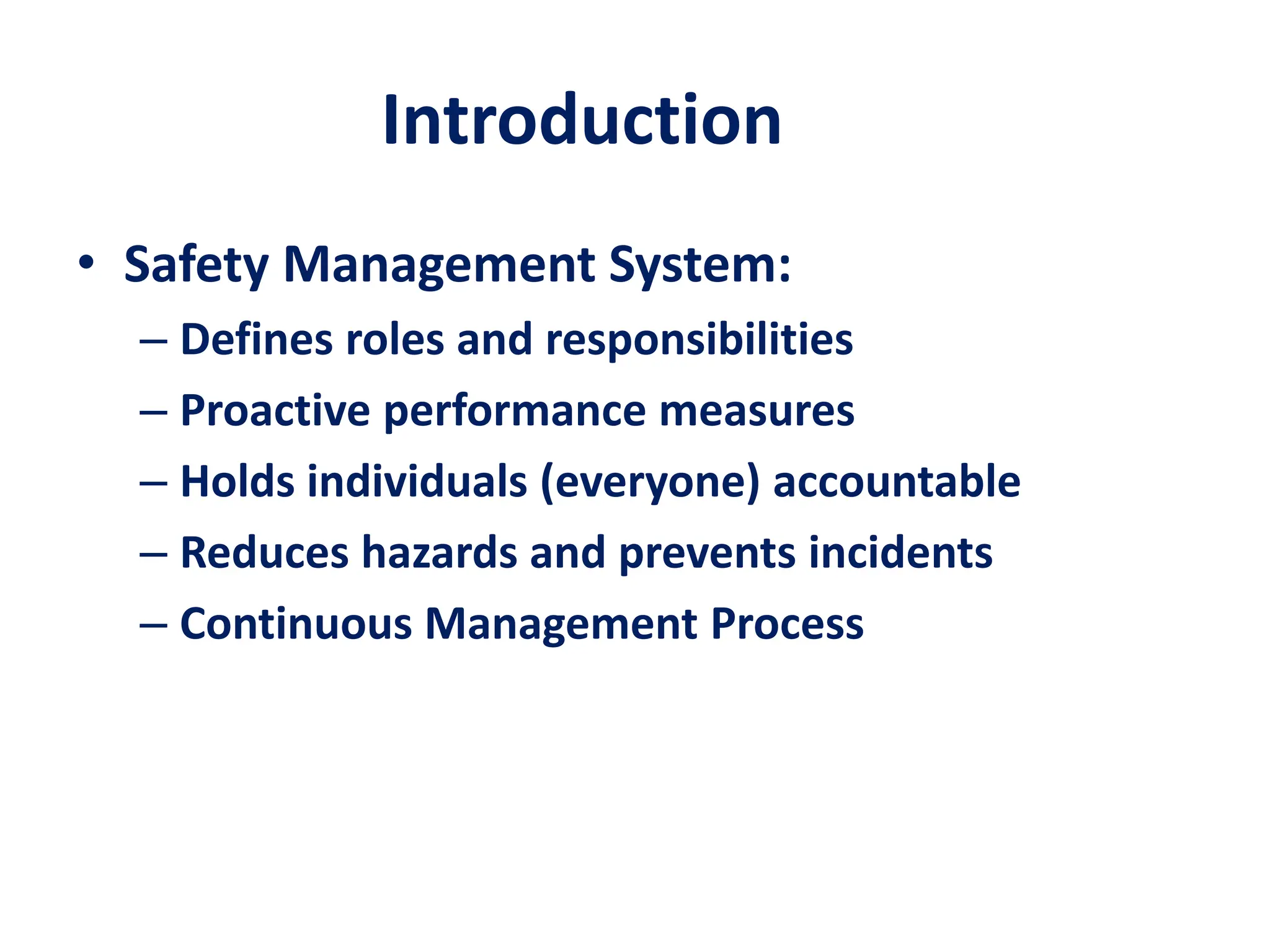 Safety Management System-Presentation 2024 | PPT